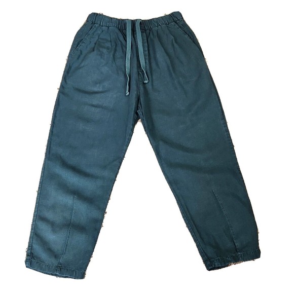 Zara | Pants & Jumpsuits | Zara Jogger Pants Womens S Green Linen Blend ...